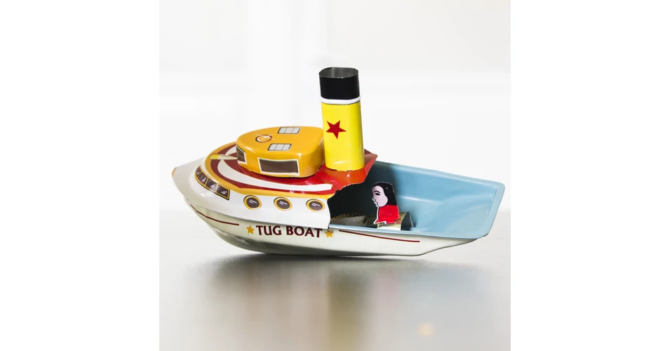 Sárga Komp - propulziós hajó - gyertyás csónak lemezből - Gőzgép és ...